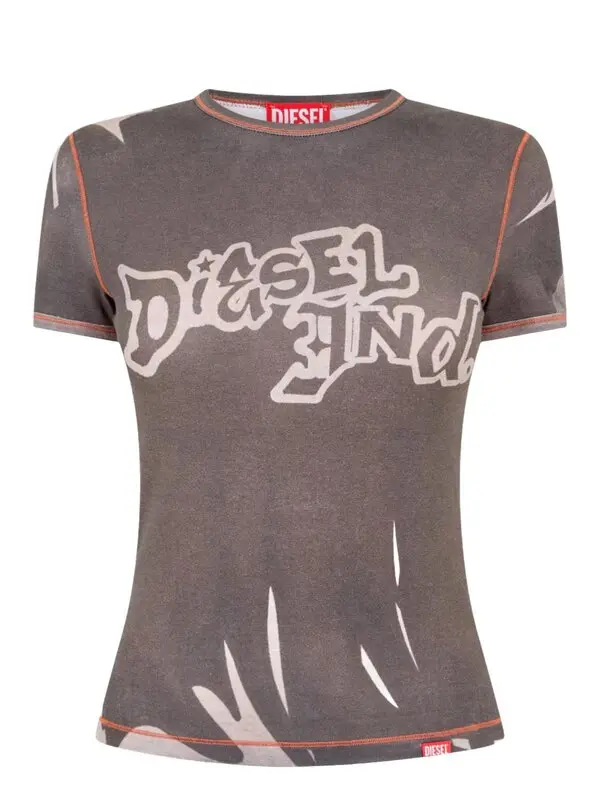 DIESEL® T-grafi Short-sleeve T-shirt - Gray