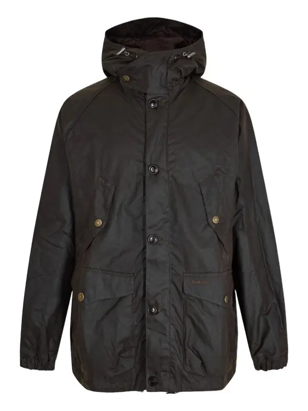 Barbour Hooded Long-sleeved Jacket - Black