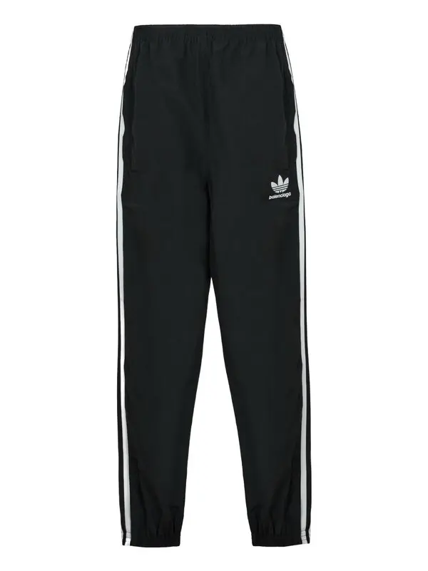 Balenciaga Track Trousers With Side Stripes - Black