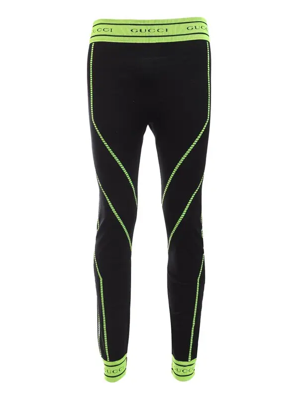 Gucci Patterned Sweatpants - Black