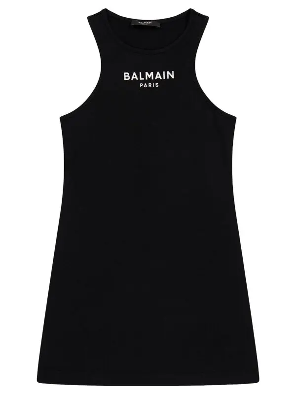 Balmain Logo Dress - Black