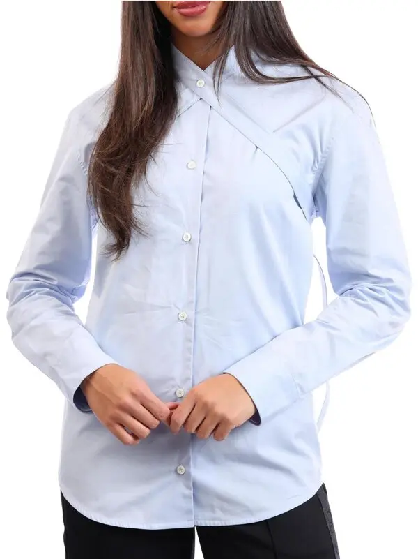 Off-White Poplin Cross Belt Shirt - Multicolor