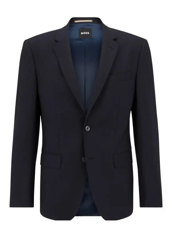 Hugo Boss Lapel Single-breasted Blazer - Black