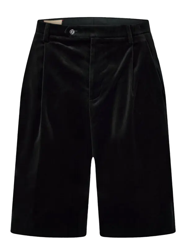 Gucci Solid-color Casual Shorts - Black