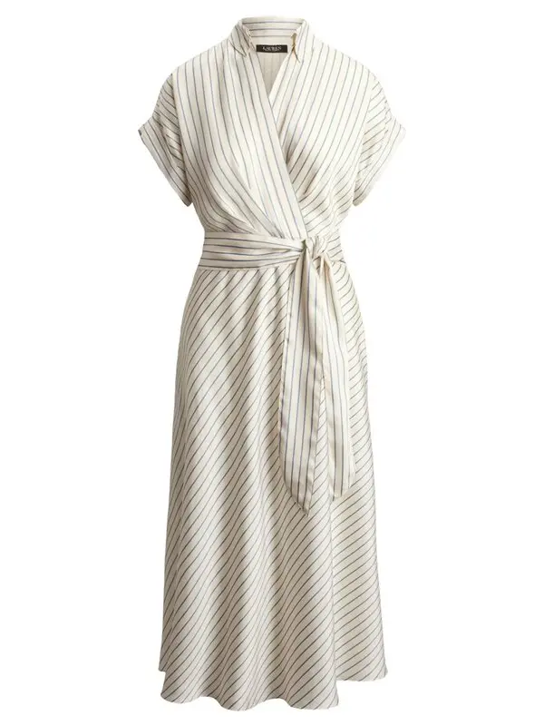 Ralph Lauren Striped Shirt Dress - Nude