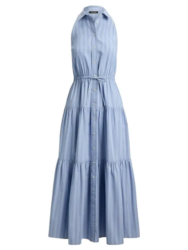 Ralph Lauren Striped Shirt Dress - Blue