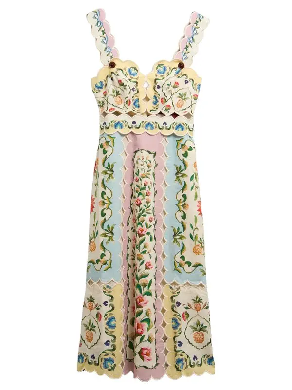Barbour Maxi Dress - Nude