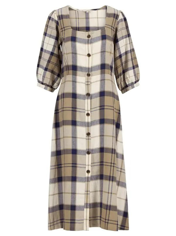Barbour Plaid Shirt Dress - No