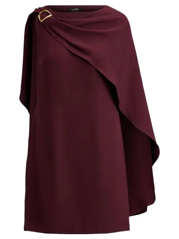 Ralph Lauren One-shoulder Pleated Mini Dress - Brown
