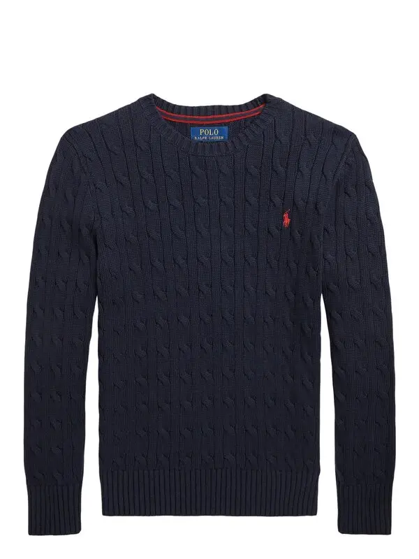 Polo Ralph Lauren Cable Knit Jumper - Black