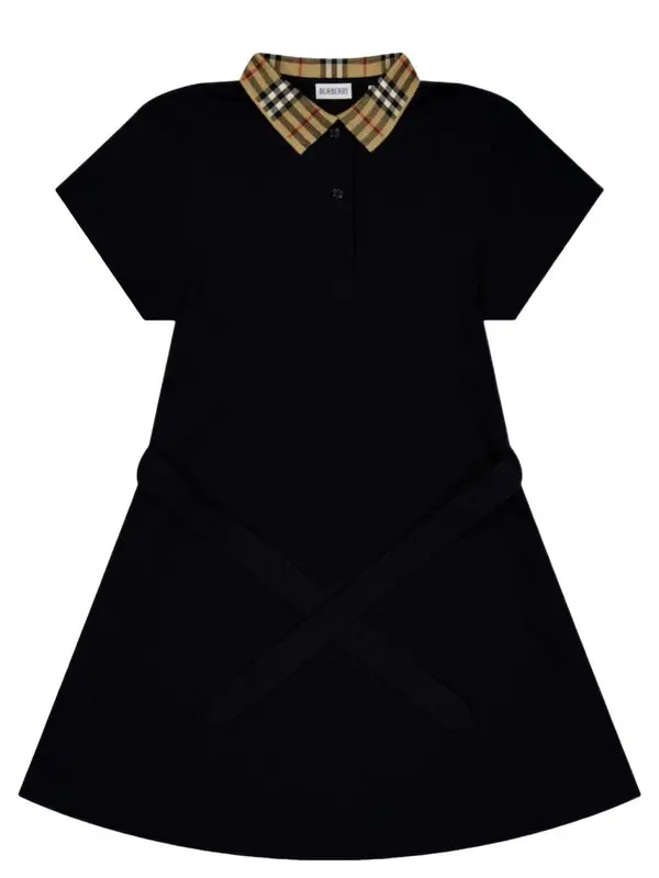 Burberry Polo Collar Dress - Black