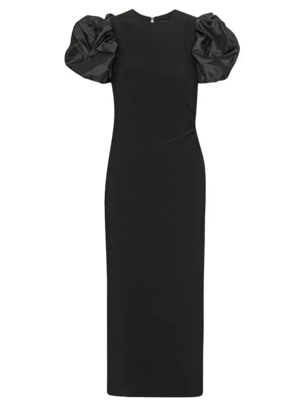 ROTATE BY BIRGER CHRISTENSEN Ruby Maxi Dress With Puff Sleeves - Black