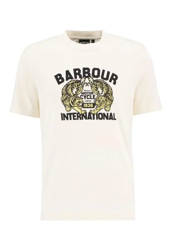 Barbour Crew Neck Short-sleeved T-shirt - White