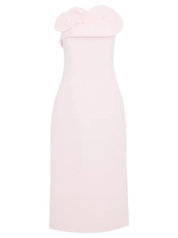 Magda Butrym Strapless Maxi Dress With Floral Embellishment - Pink