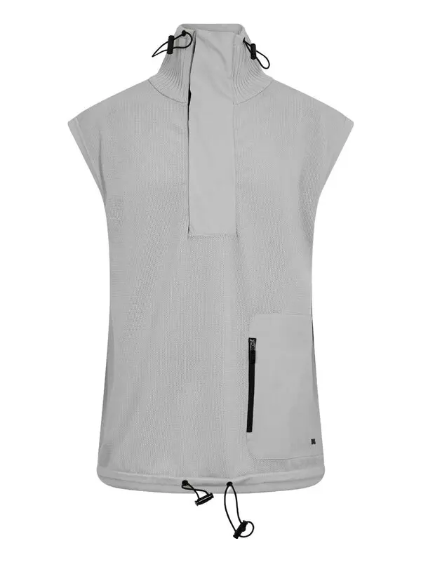 Hugo Boss Sleeveless Over The Head Hoodie - Gray