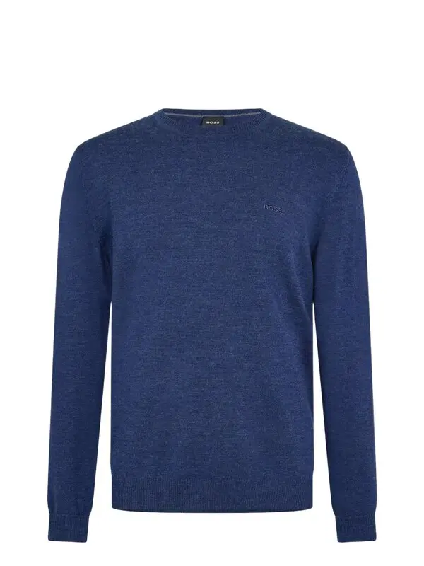 Hugo Boss Crewneck Sweatshirt With Long Sleeves - Blue