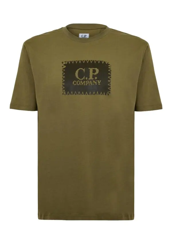 C.P. COMPANY Logo Crew Neck T-shirt - Green