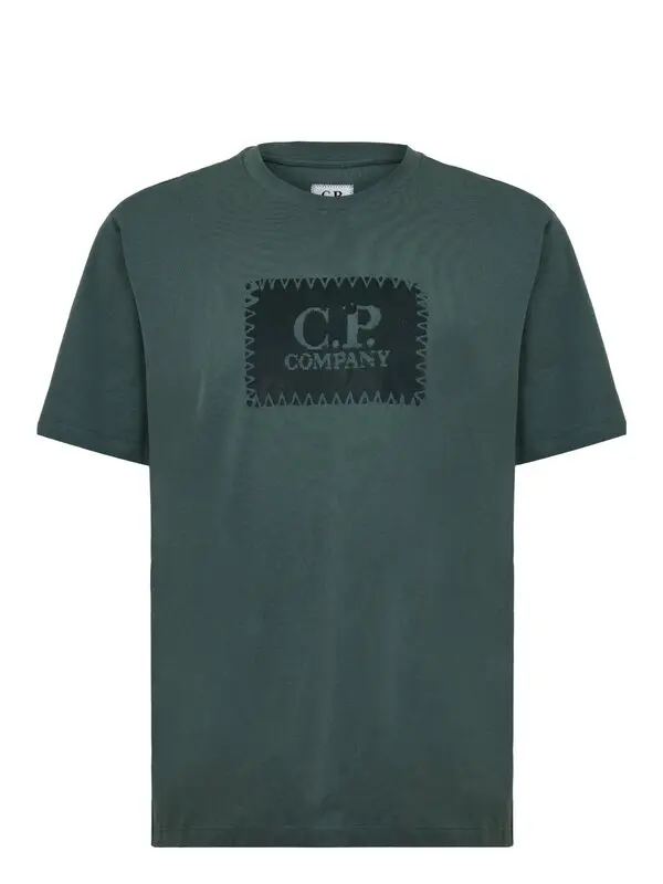 C.P. COMPANY Logo Crew Neck T-shirt - Green