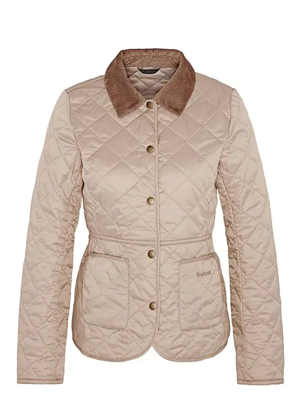Barbour Quilted Jacket With Corduroy Collar - No