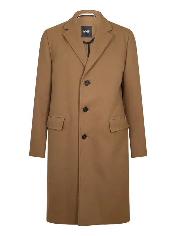Hugo Boss Mid-length Tailored Coat - Brown