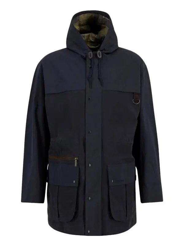 Barbour Icon Durham Hooded Zip-up Casual Jacket - Black