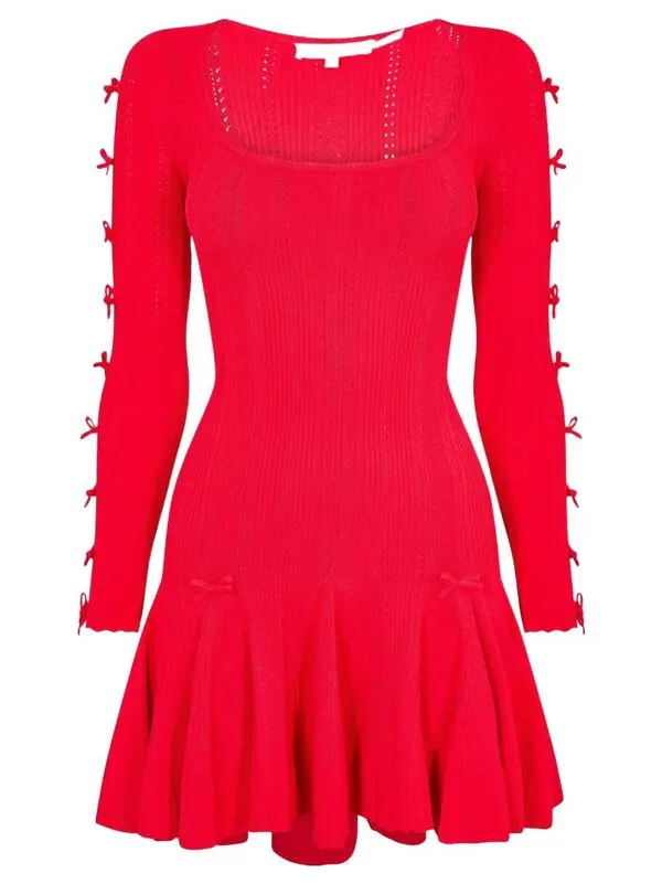LoveShackFancy Seychelle Mini Dress - Red