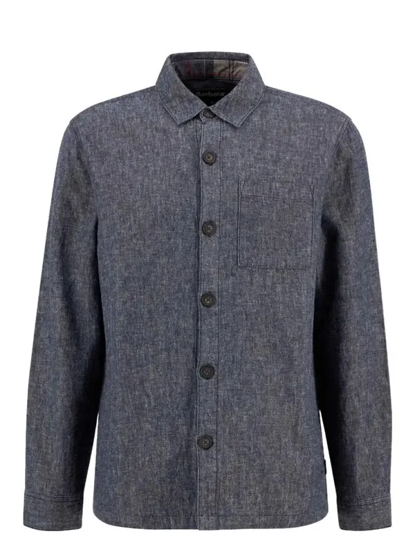 Barbour Long-sleeved Casual Shirt Jacket - Black
