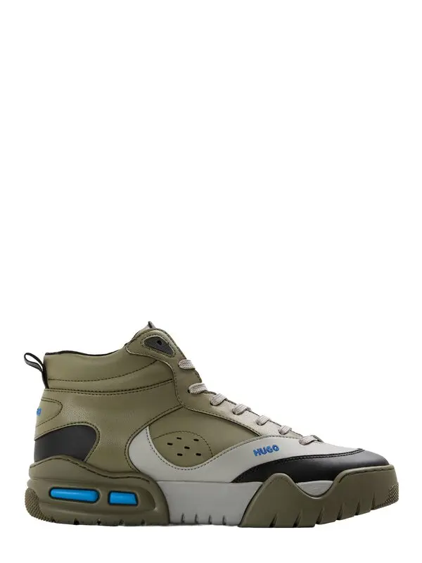 Hugo Boss High-top Casual Trainers - Green