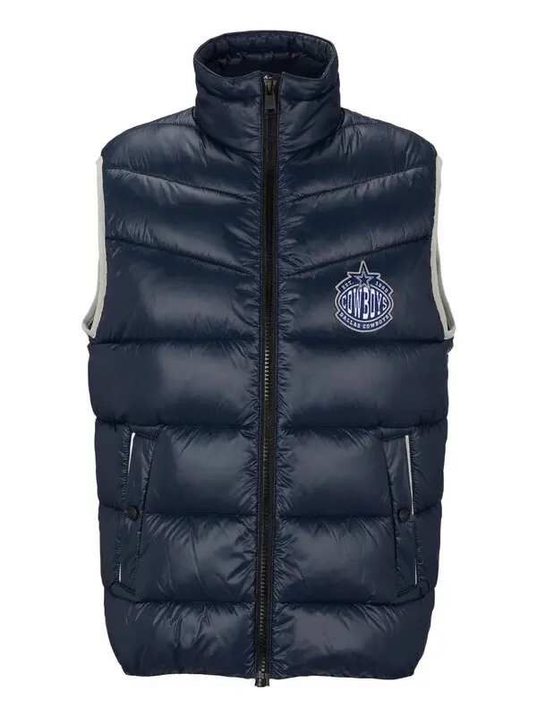 Hugo Boss Padded Stand Collar Zip-up Vest - Black