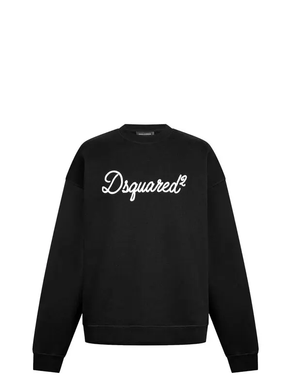 Dsquared2 Big Signature Crew Sweatshirt - Black
