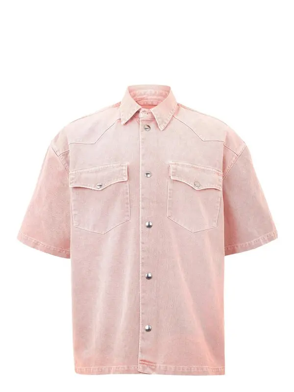 7 For All Mankind Snap Button Shirt - Pink