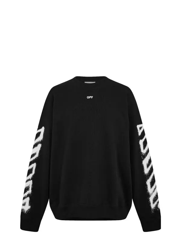 Off-White Crew Sweatshirt - Black