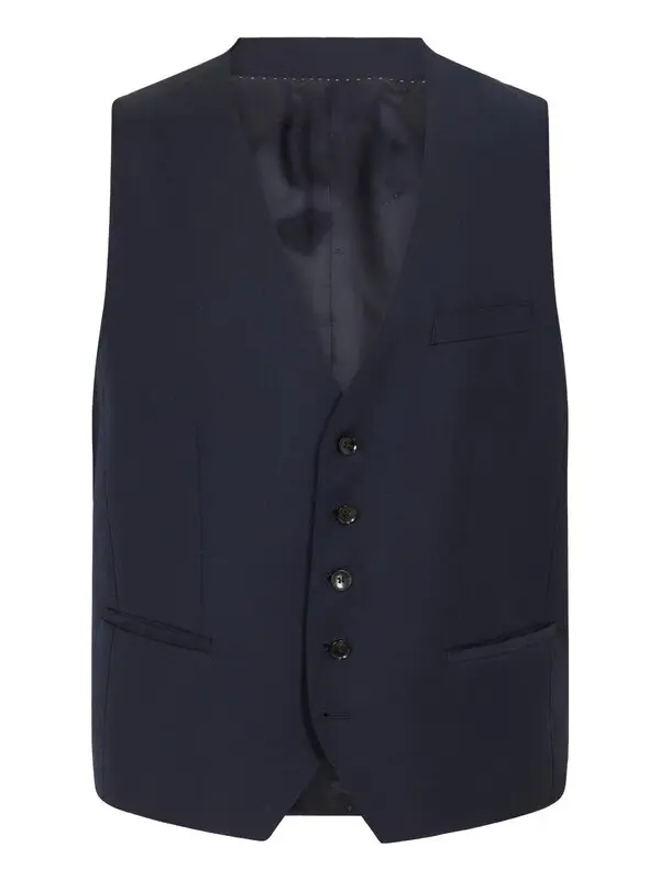 Hugo Boss Slim-fit Waistcoat - Black