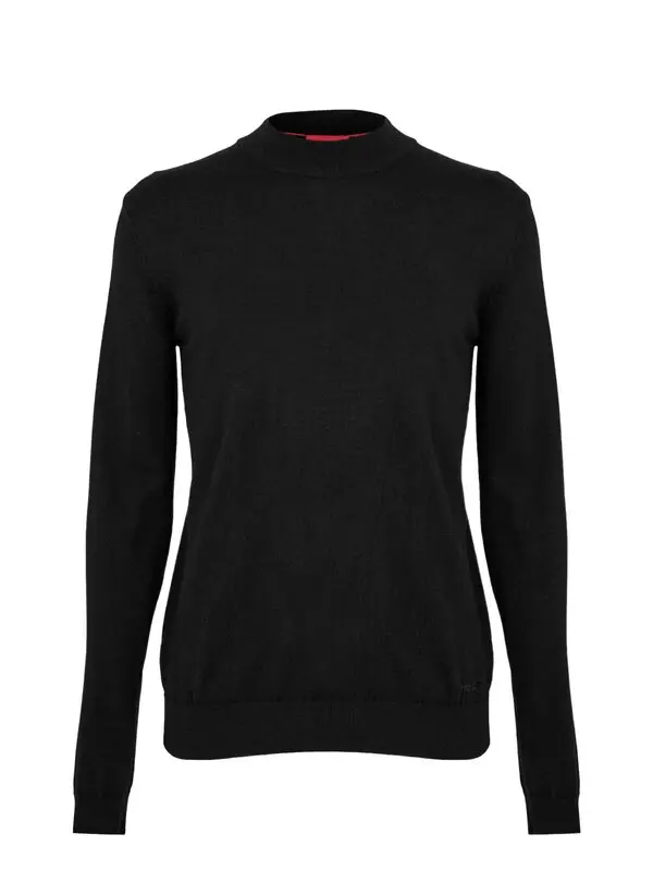 Hugo Boss High-neck Sweatshirt - Black