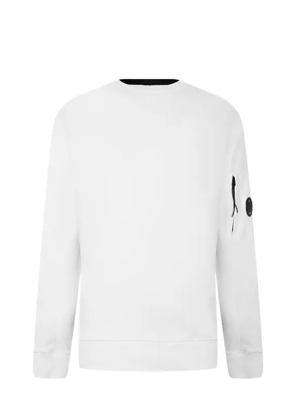 C.P. COMPANY Lens Crew-neck Sweatshirt - White