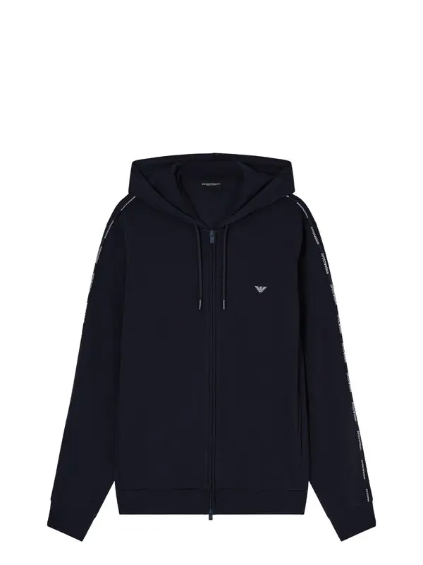 Emporio Armani Zip-up Hoodie - Black