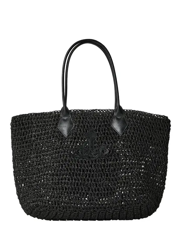 VIVIENNE WESTWOOD Woven Tote Bag - Black