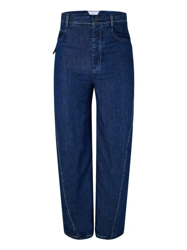Bottega Veneta Straight Leg Tailored Trousers - Blue