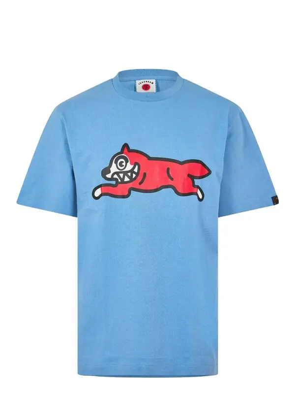 ICECREAM Crew Neck Short-sleeved T-shirt - Blue