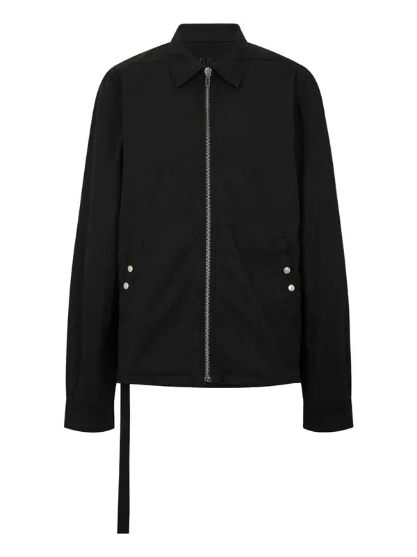 Rick Owens Line-design Zip-up Jacket - Black