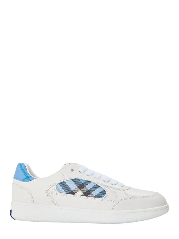 Burberry Low-top Sneakers With Check Pattern - White