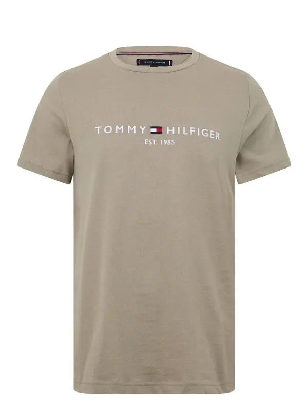Tommy Hilfiger Logo Short Sleeve T-shirt - Nude