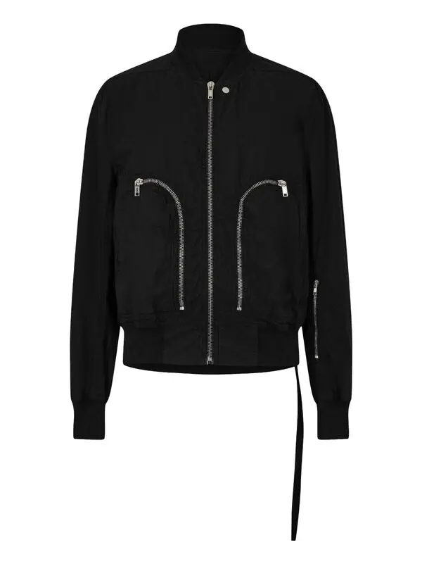Rick Owens Zip-up Bomber Jacket - Black