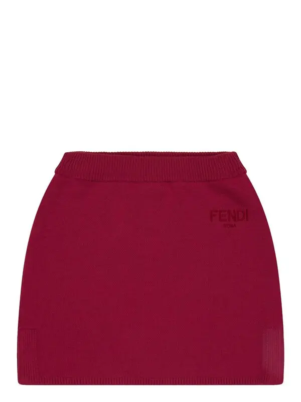 Fendi Soft Knit Skirt - Red