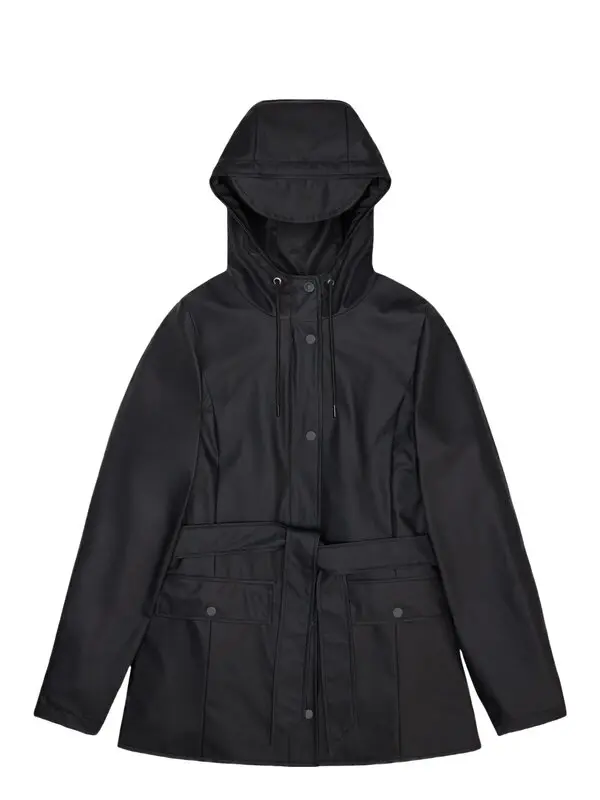 Rains Curve Waterproof Jacket - Black