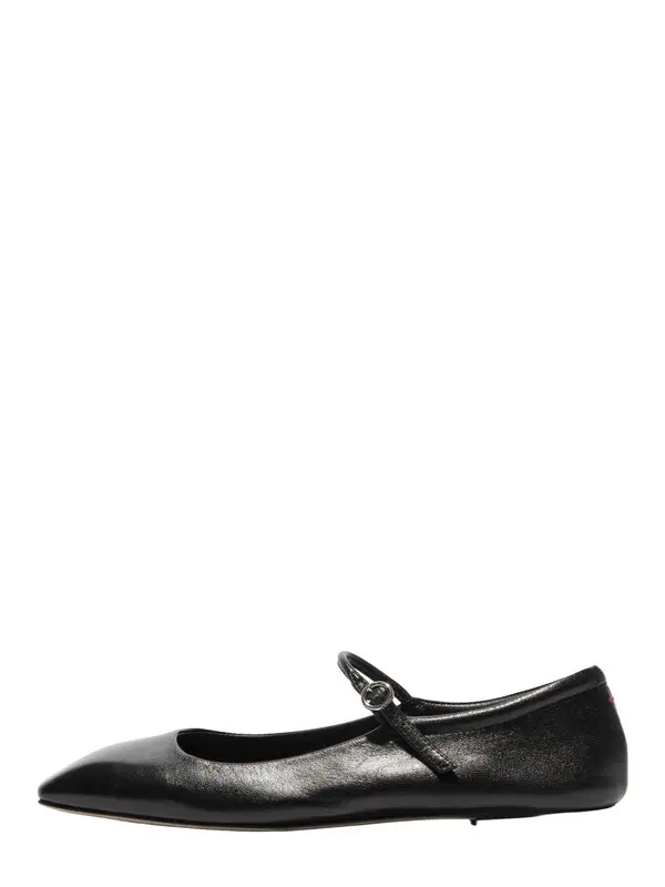 AeydĒ Nappa Leather Ballet Flats - Black