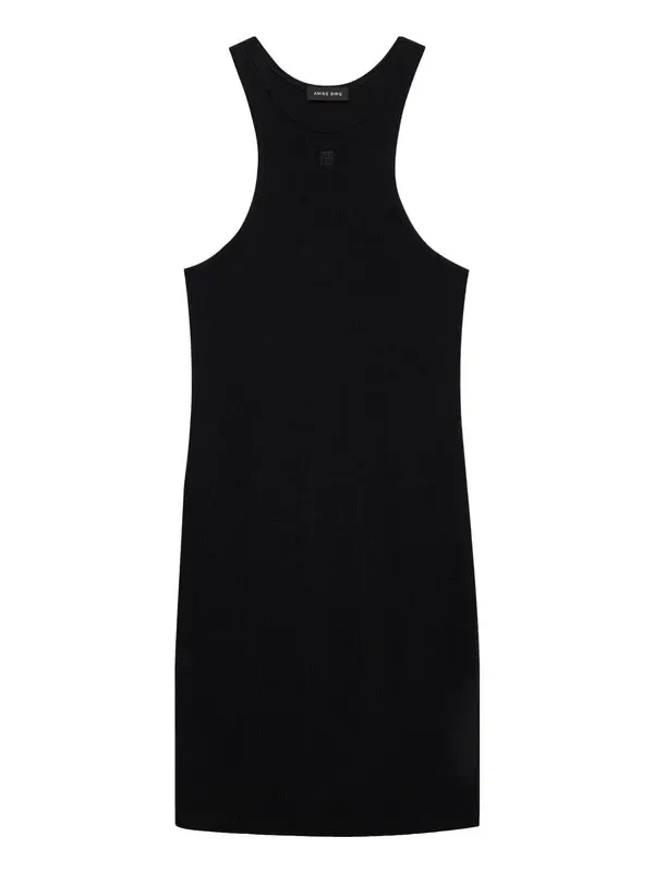 ANINE BING Oversized Straight T-shirt Dress - Black