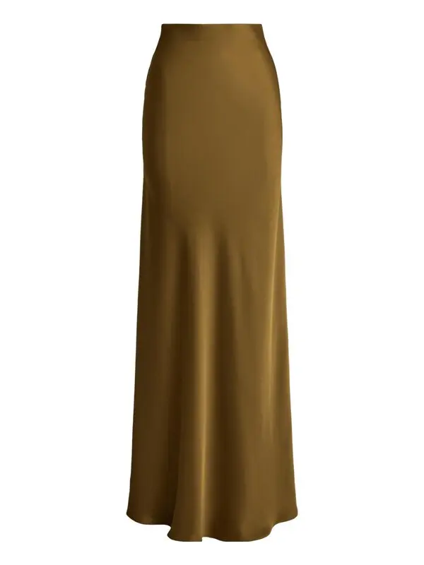 Ralph Lauren A-line Maxi Skirt - Brown