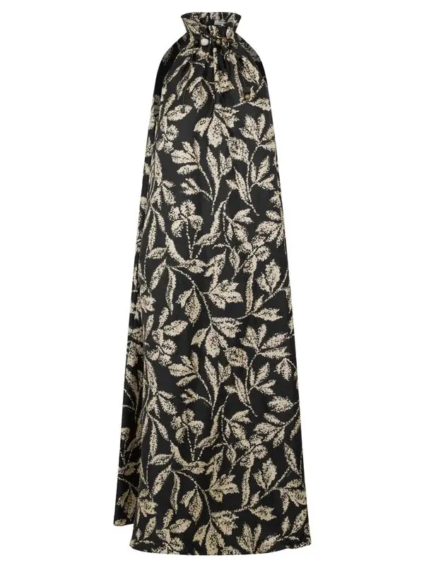 Max Mara Sleeveless High-neck Maxi Dress - Black