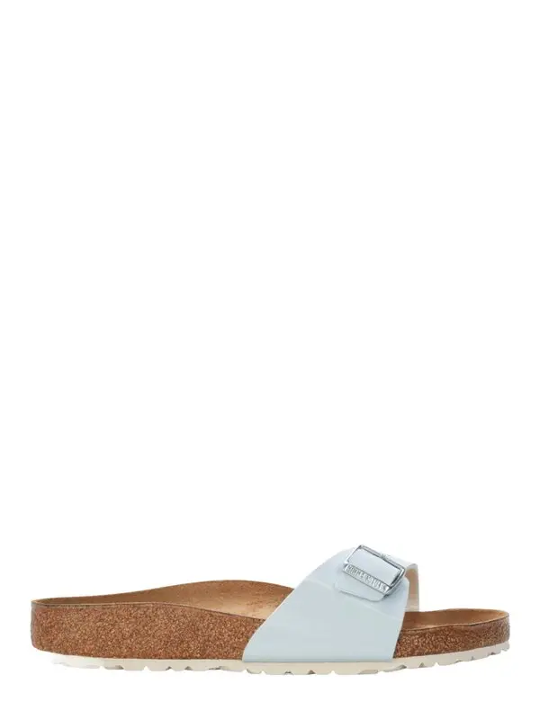 BIRKENSTOCK Pale Blue Slip-on Slide With Adjustable Buckle - Brown